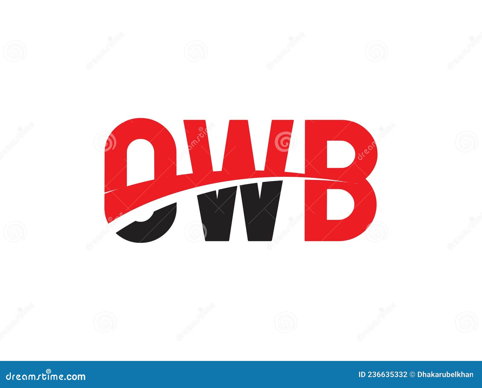 OWB Letter Initial Logo Design Vector Illustration Stock Photo - Image ...