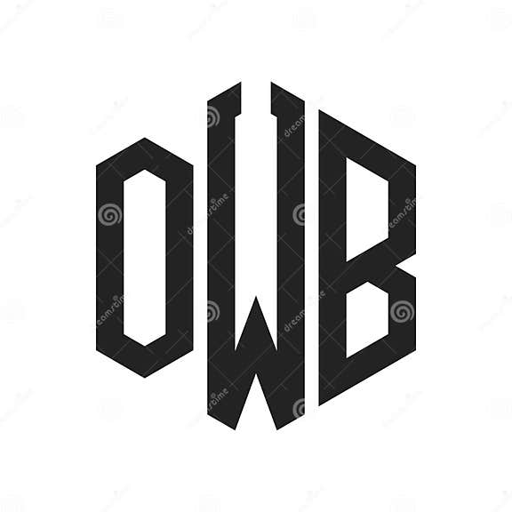 OWB Logo Design. Initial Letter OWB Monogram Logo Using Hexagon Shape ...