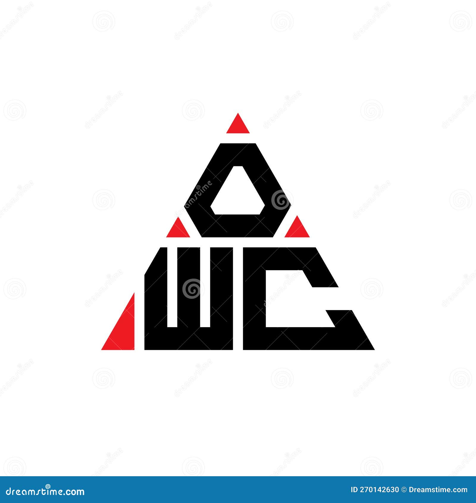 OWC Triangle Letter Logo Design with Triangle Shape. OWC Triangle Logo ...