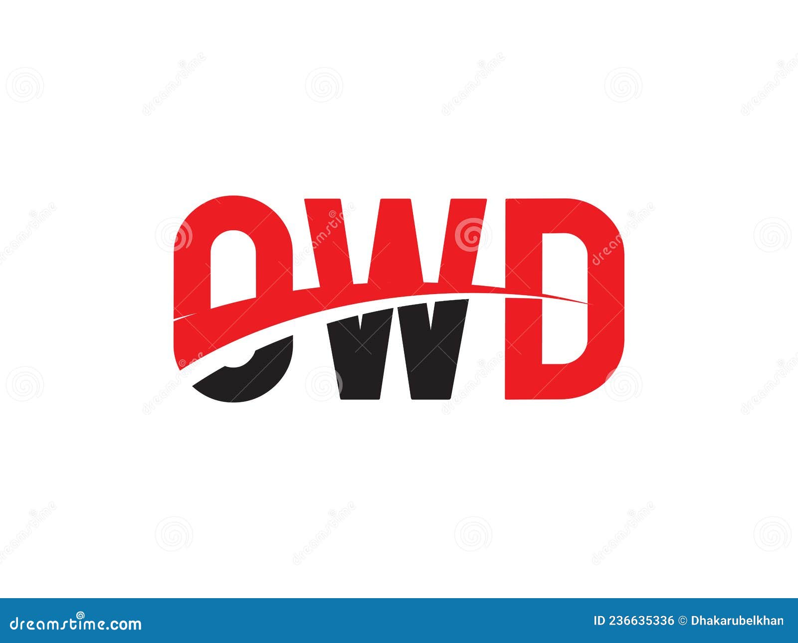OWD Letter Initial Logo Design Vector Illustration Stock Photo - Image ...