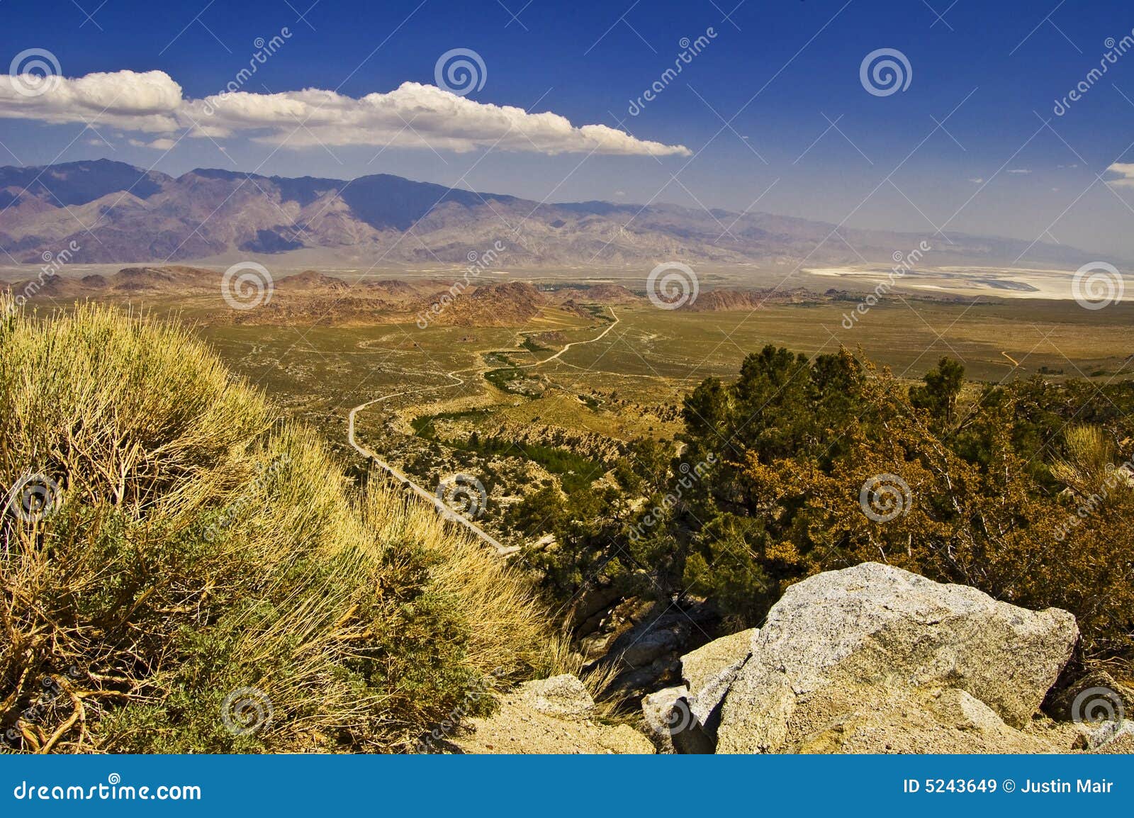 Owens Valley from Above stock image. Image of national - 5243649