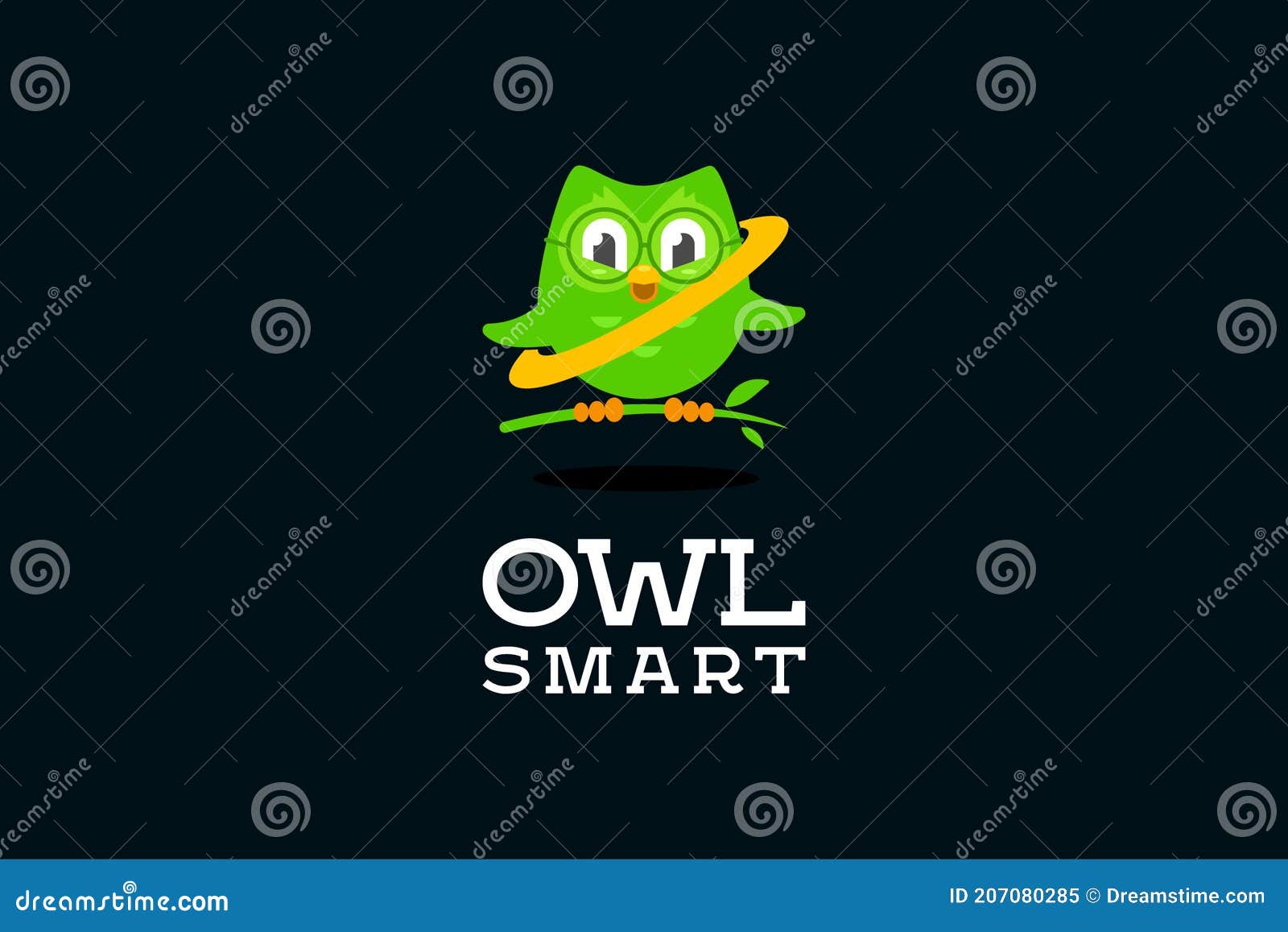 Owl Academy School Design Vector Logo Icon Stock Illustration ...