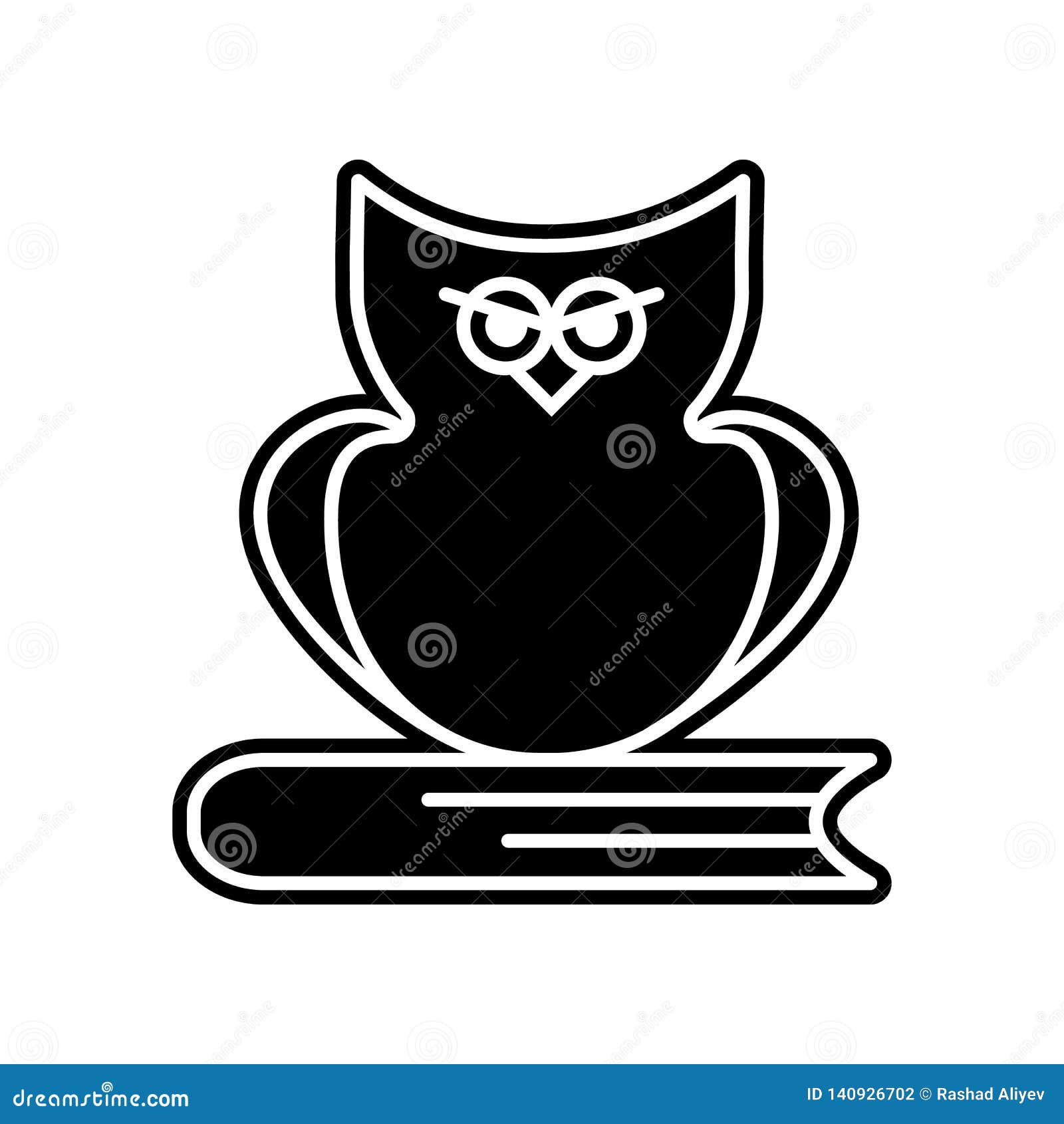 Owl on the Book Icon. Element of Education for Mobile Concept and Web ...