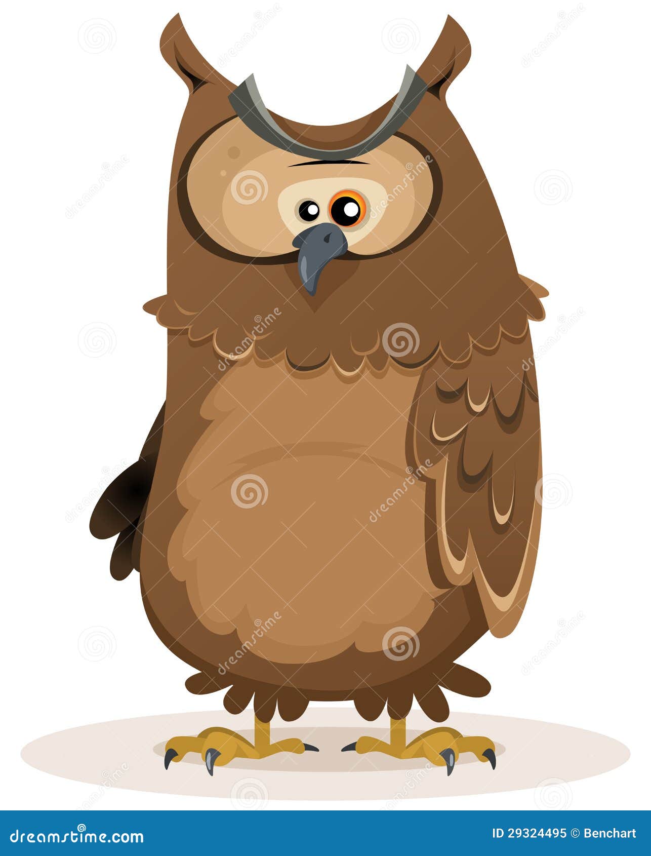 Owl Character stock vector. Illustration of beak, bird - 29324495