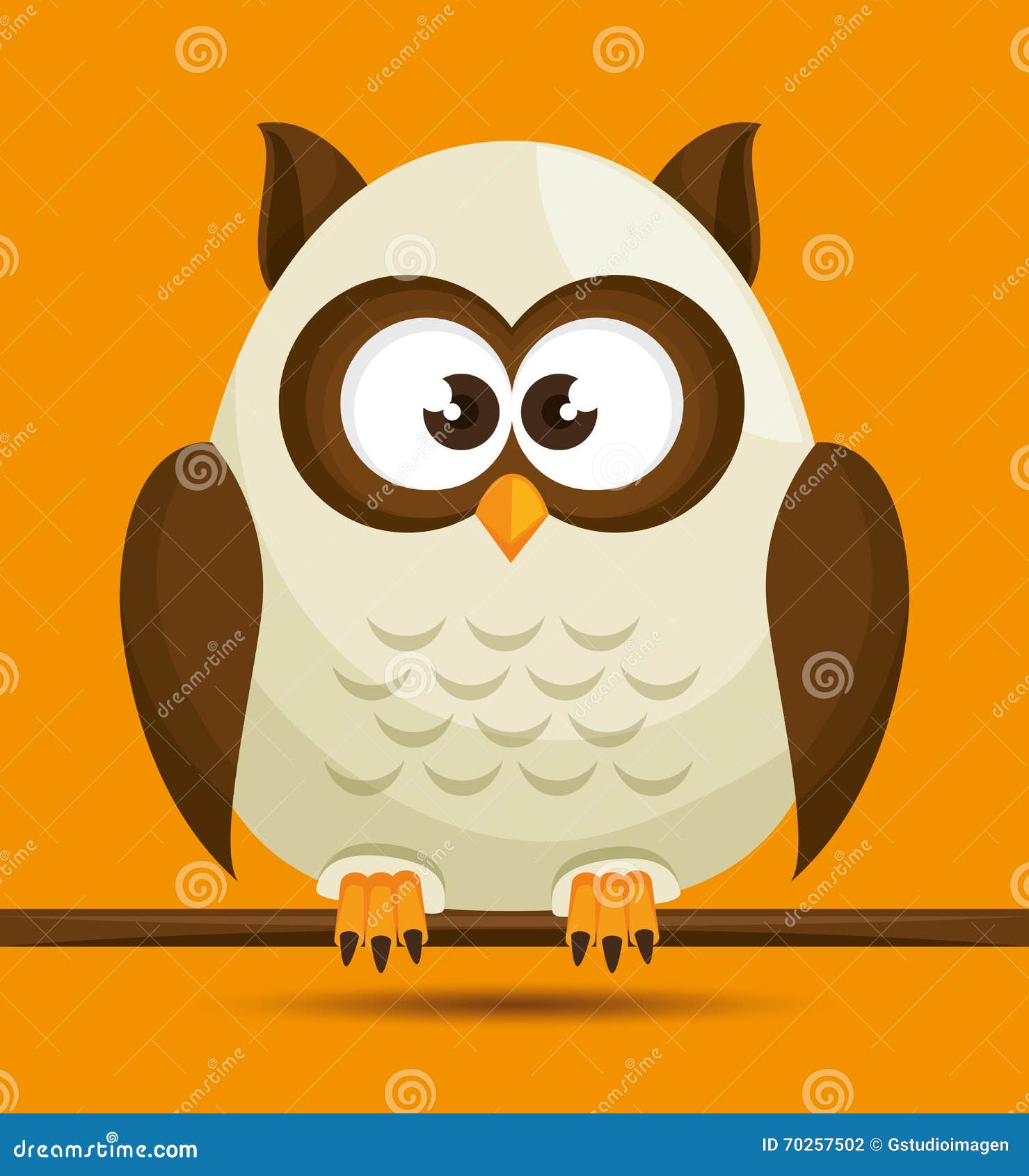 Owl character design stock illustration. Illustration of mascot - 70257502