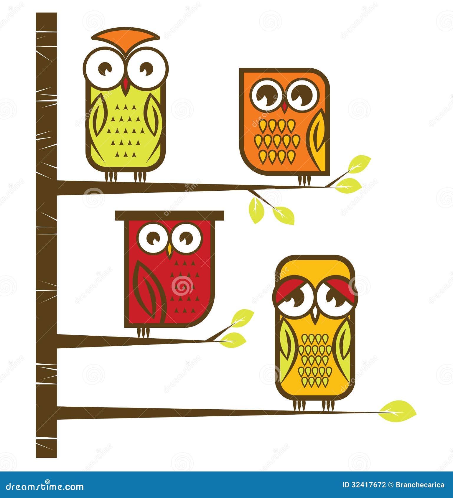 Owl collection stock vector. Illustration of intelligence - 32417672
