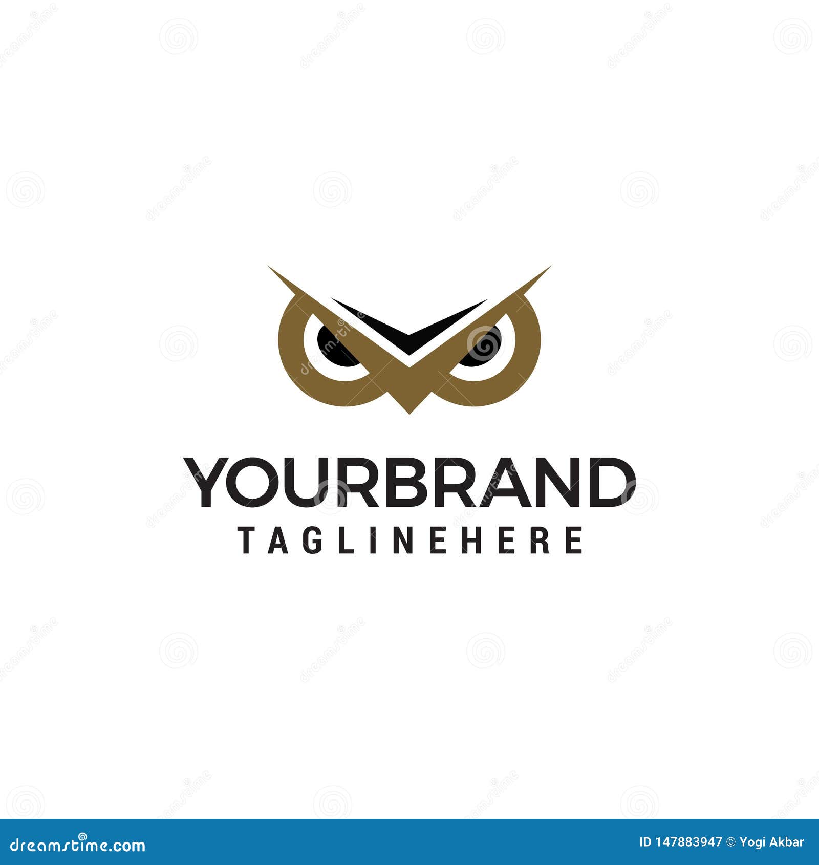 Owl Eye Logo Design Concept Template Stock Vector - Illustration of ...