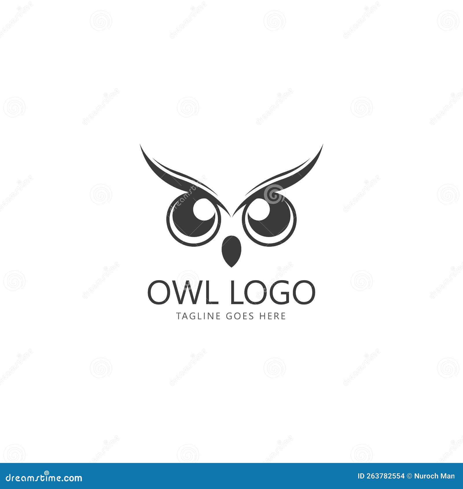 Owl Eye Logo Design Template. Stock Vector - Illustration of sign ...