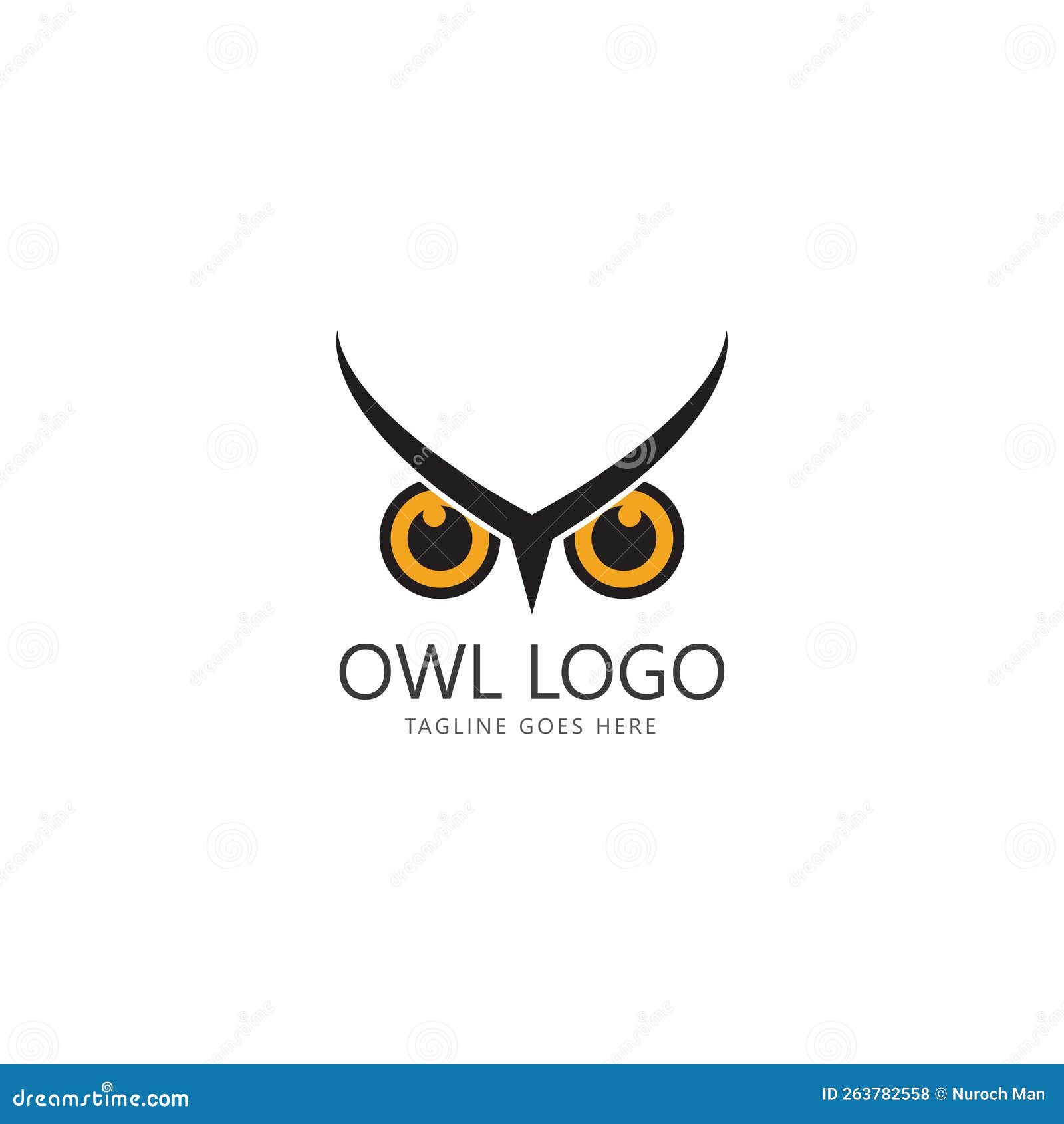 Owl Eye Logo Design Template. Stock Vector - Illustration of sign ...