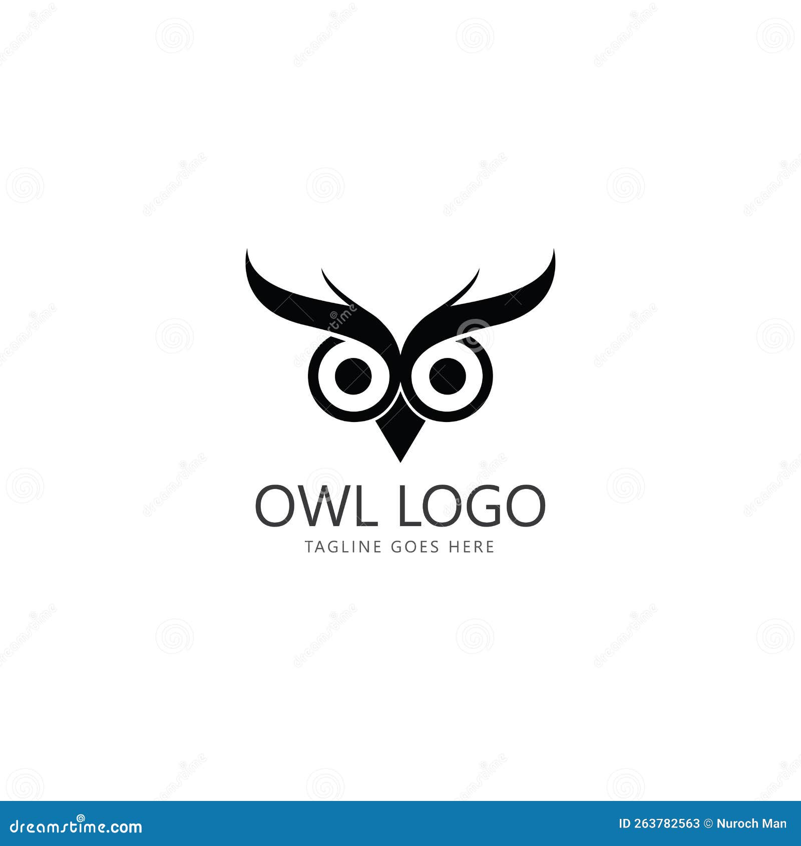 Owl Eye Logo Design Template. Stock Vector - Illustration of business ...