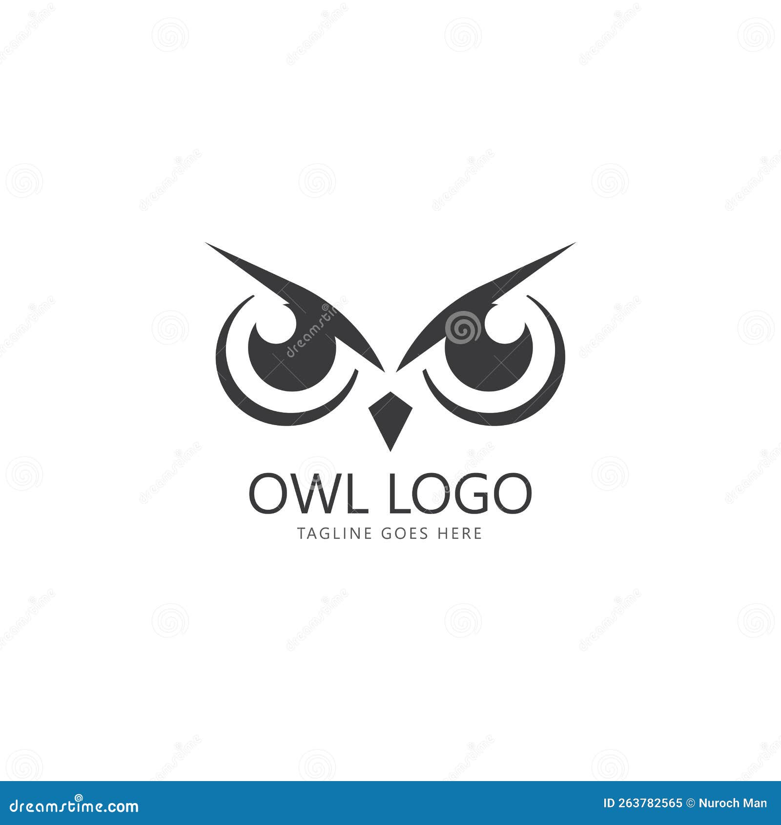 Owl Eye Logo Design Template. Stock Vector - Illustration of symbol ...