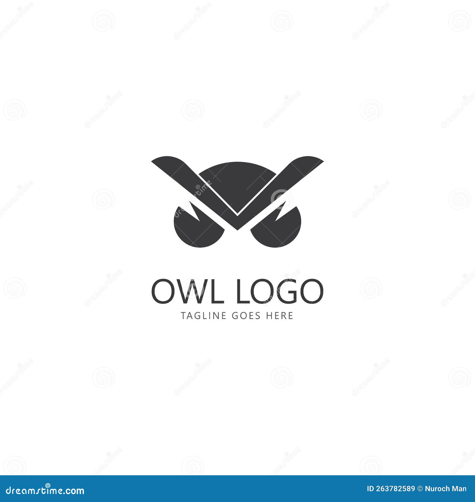 Owl Eye Logo Design Template. Stock Vector - Illustration of silhouette ...