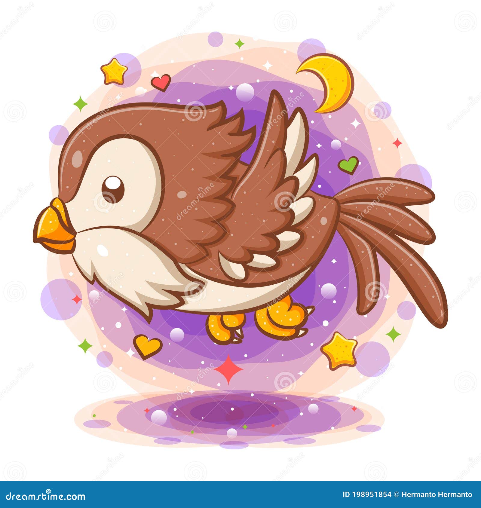 Owl Flying Cartoon Character Stock Vector - Illustration of adorable ...