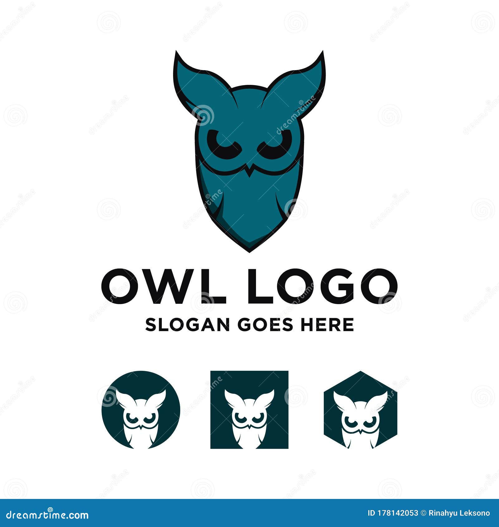 Owl Logo and Icon Concept. Logo Available in Vector Stock Vector ...