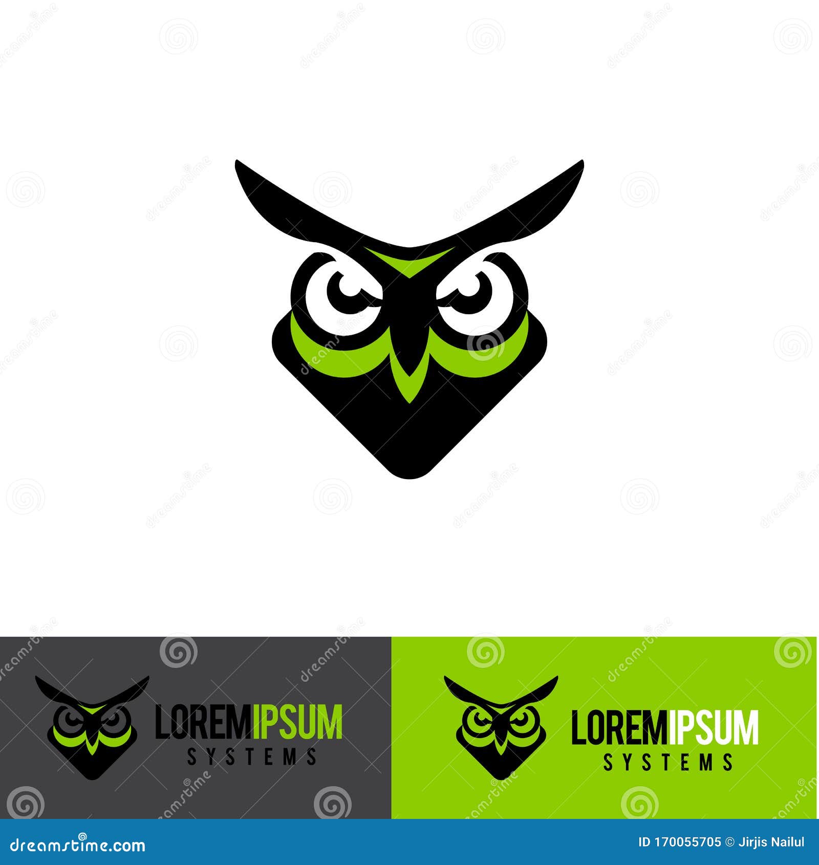 Simple Owl Logo Design Element Template Stock Vector - Illustration of ...