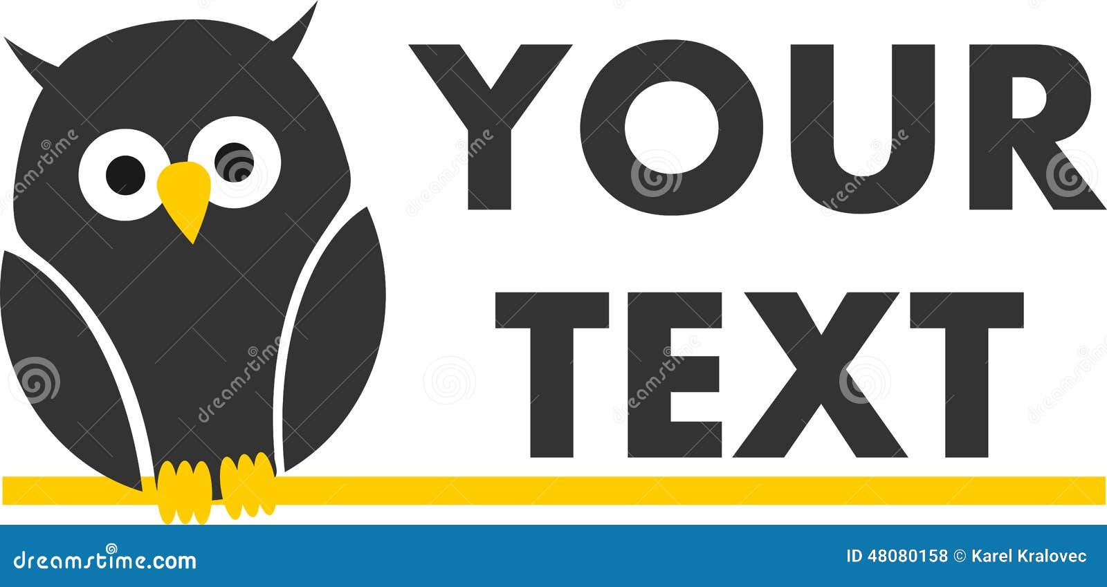 Owl logo stock vector. Illustration of business, sign - 48080158