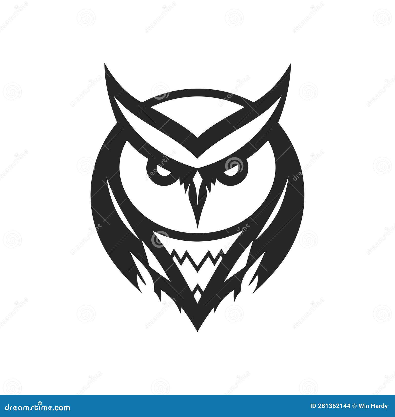 Owl Logo Illustration Vector Design Template Stock Vector ...