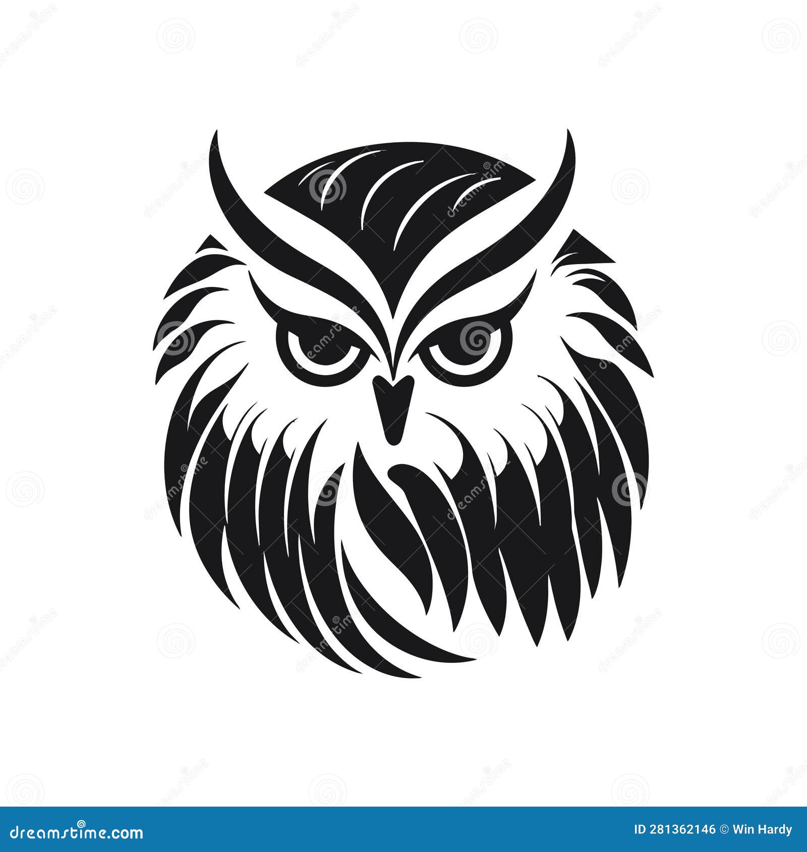 Owl Logo Illustration Vector Design Template Stock Vector ...