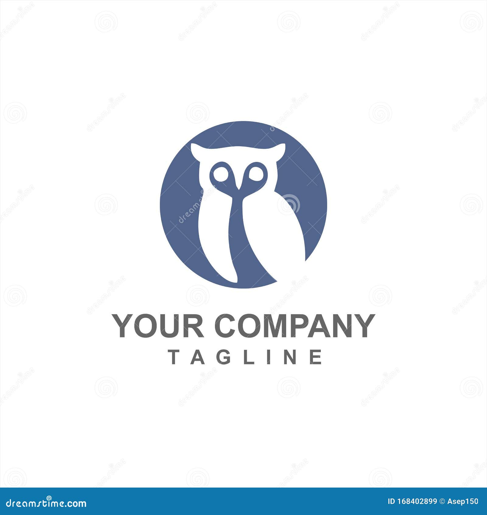 Owl Negative Space Vector Logo and Icon Stock Vector - Illustration of ...