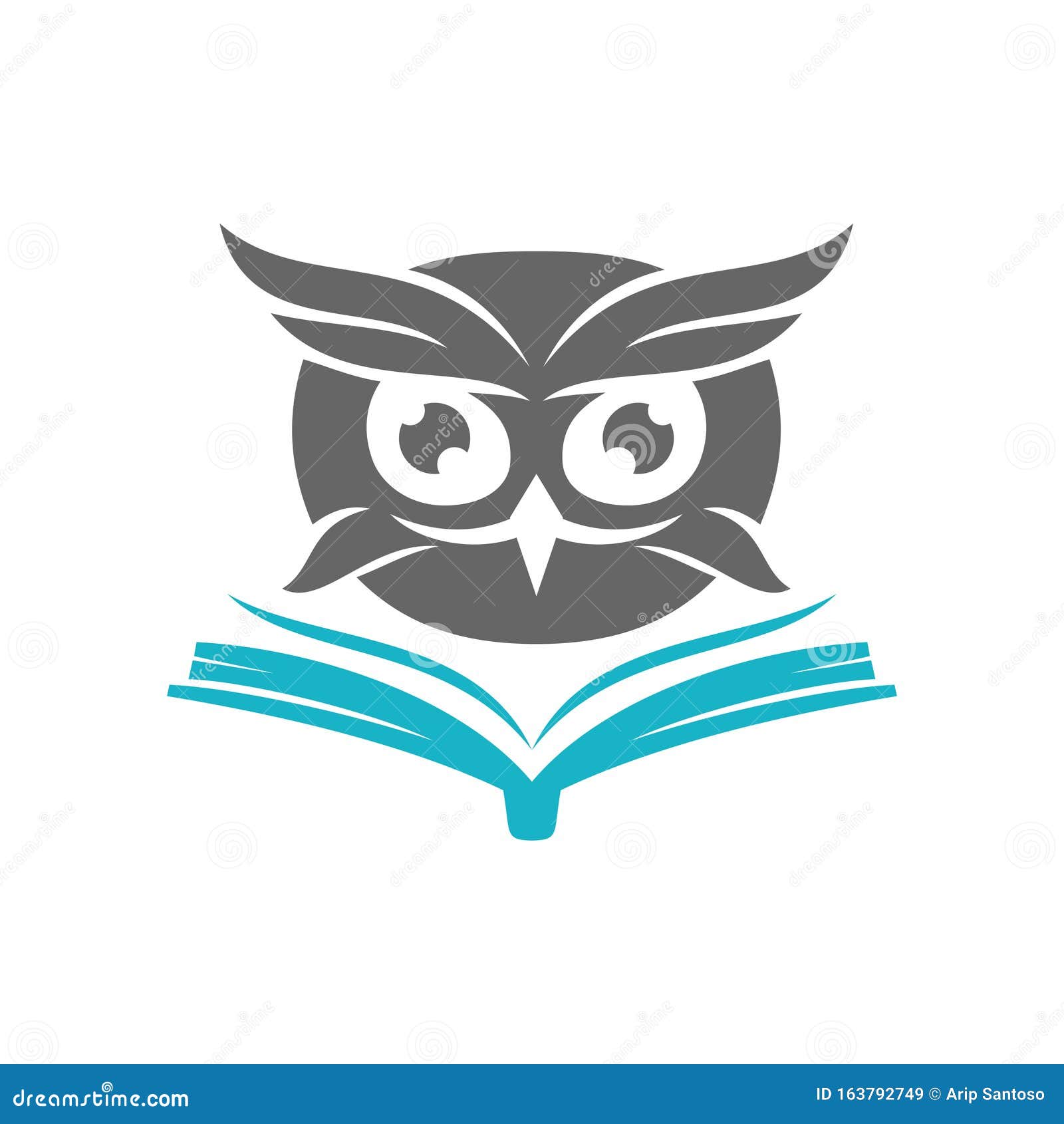 Owl Open Book Logo Design Vector Template Isolated Stock Vector ...