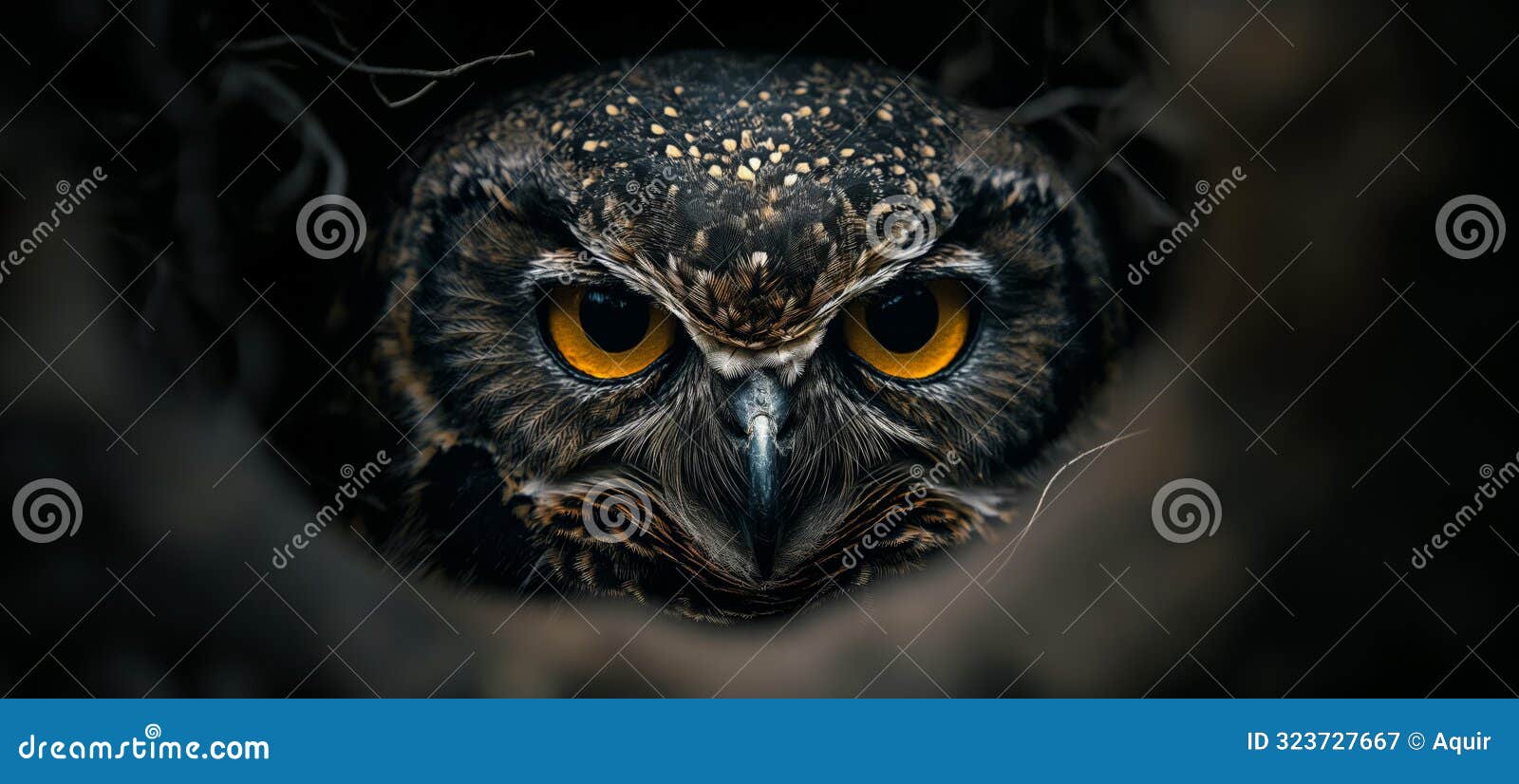 Owl wallpaper. Owl poster stock illustration. Illustration of wildlife ...