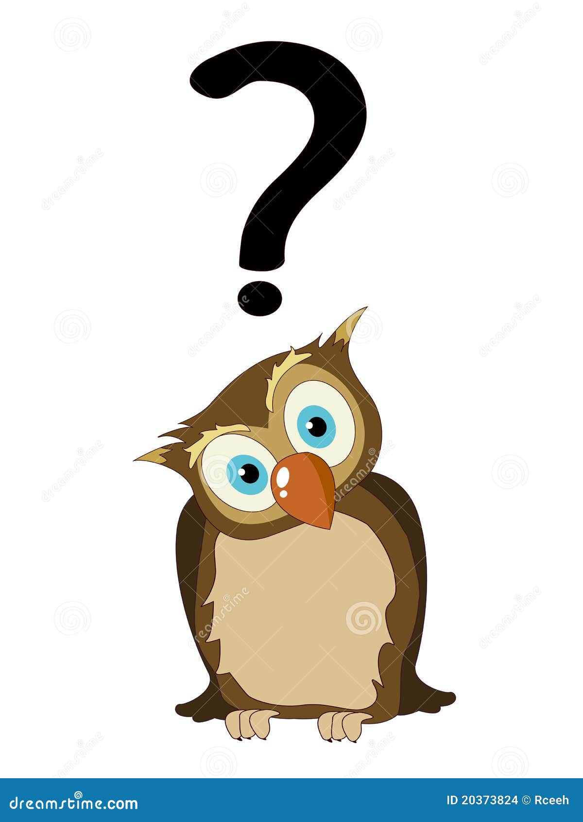 Owl Question Mark Stock Illustrations – 20 Owl Question Mark Stock ...