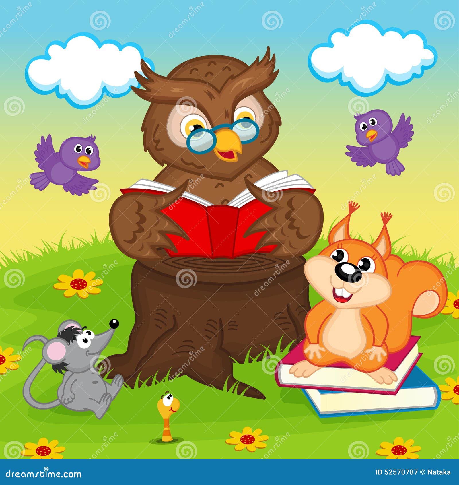 Reading Owl Clipart