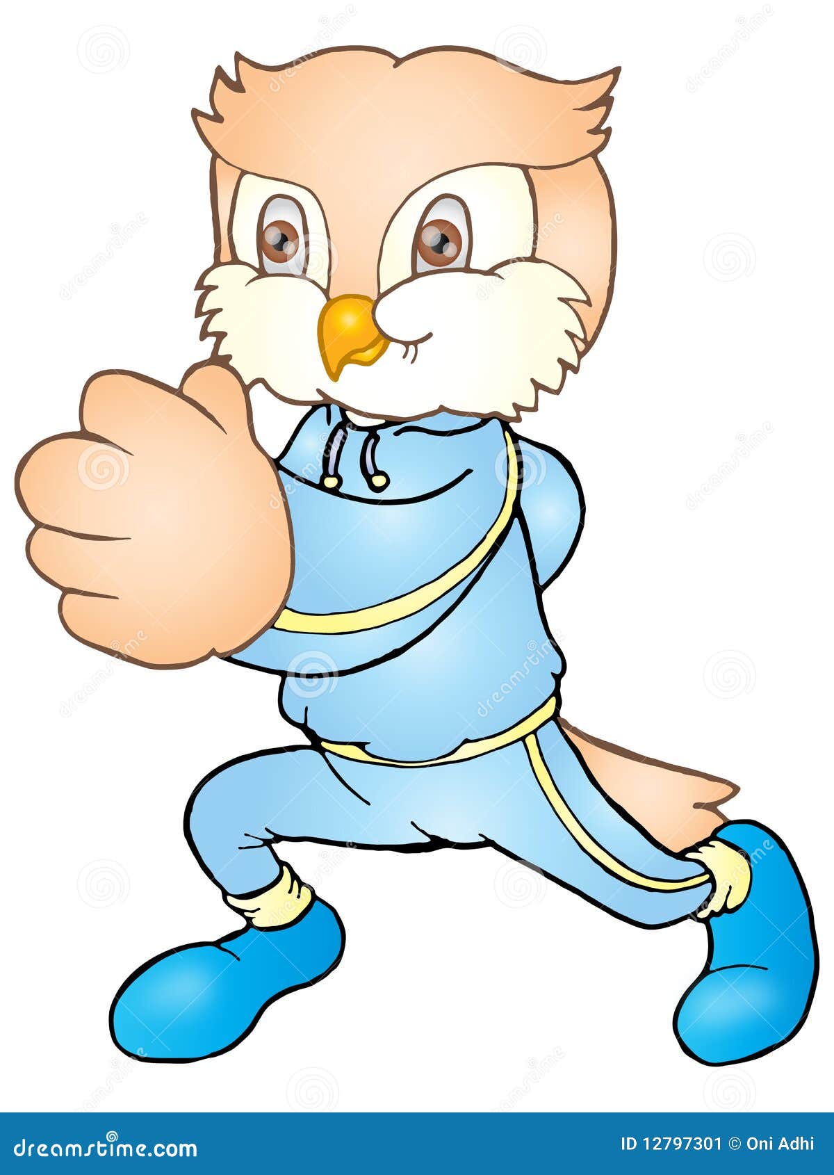 Owl run stock illustration. Illustration of waving, bird - 12797301