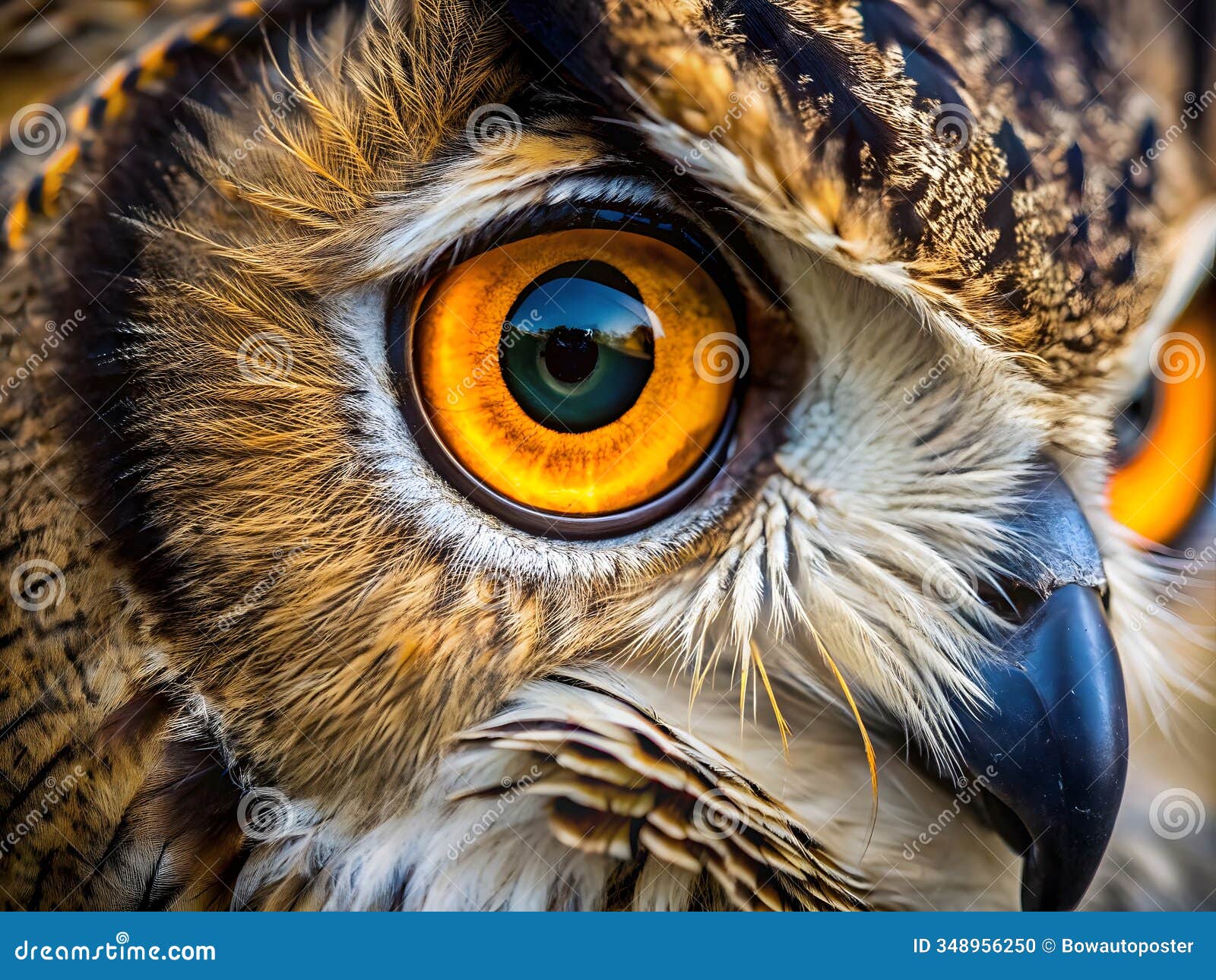 Owl Eyes a Marvel of Natures LowLight Vision Adaptation Stock ...