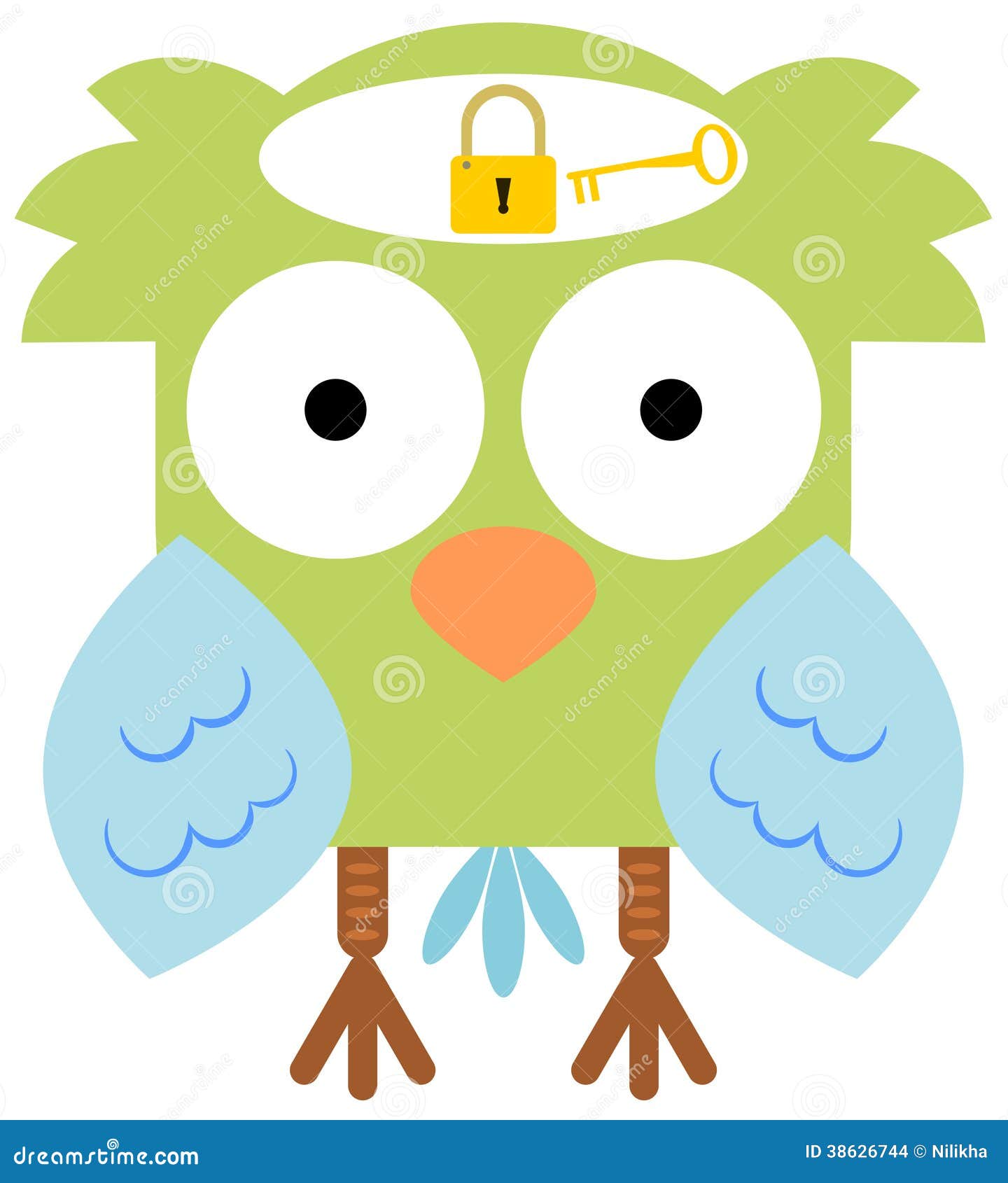 Owl s mind stock illustration. Illustration of graphic - 38626744