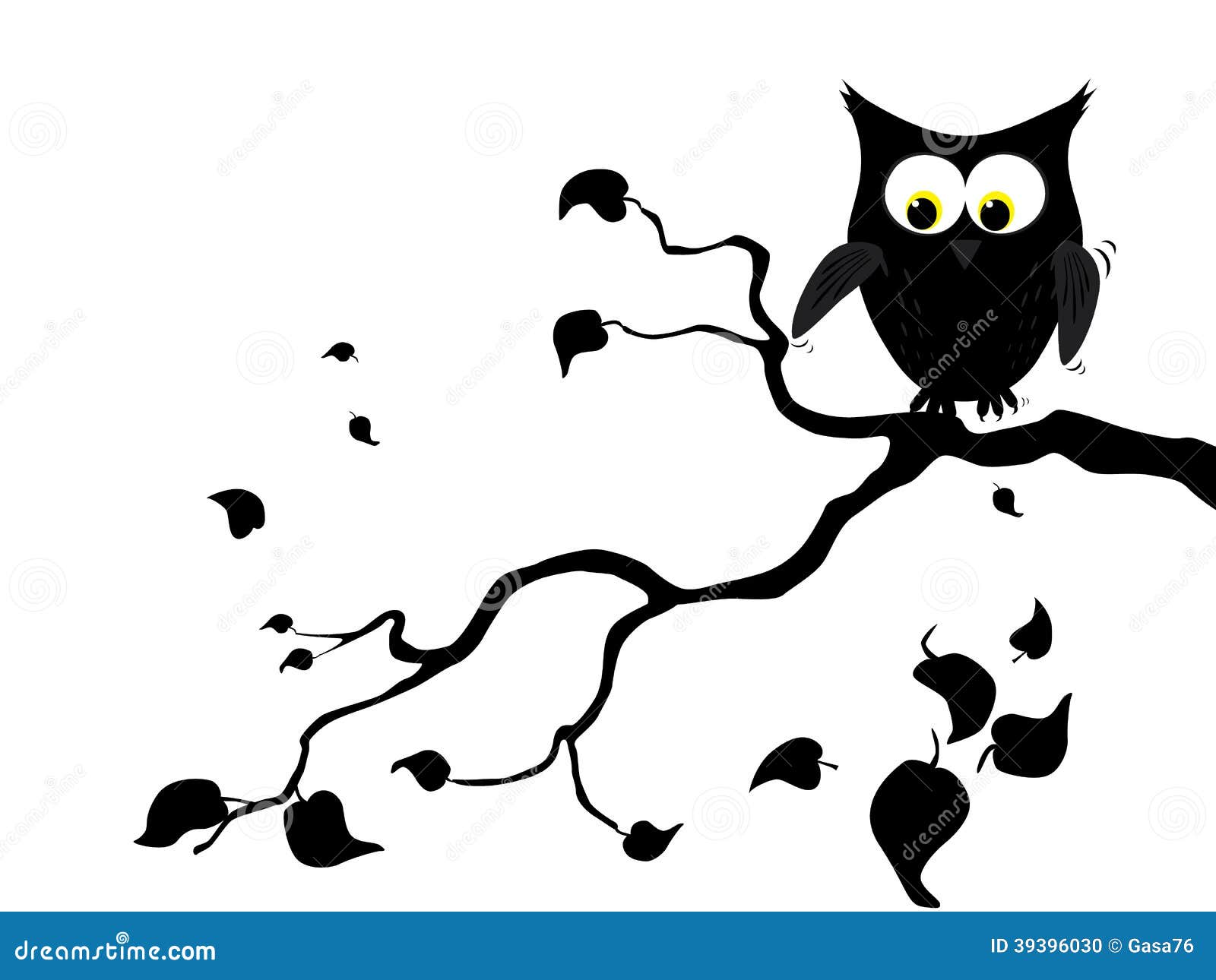 Owl on shake tree stock illustration. Illustration of tree - 39396030