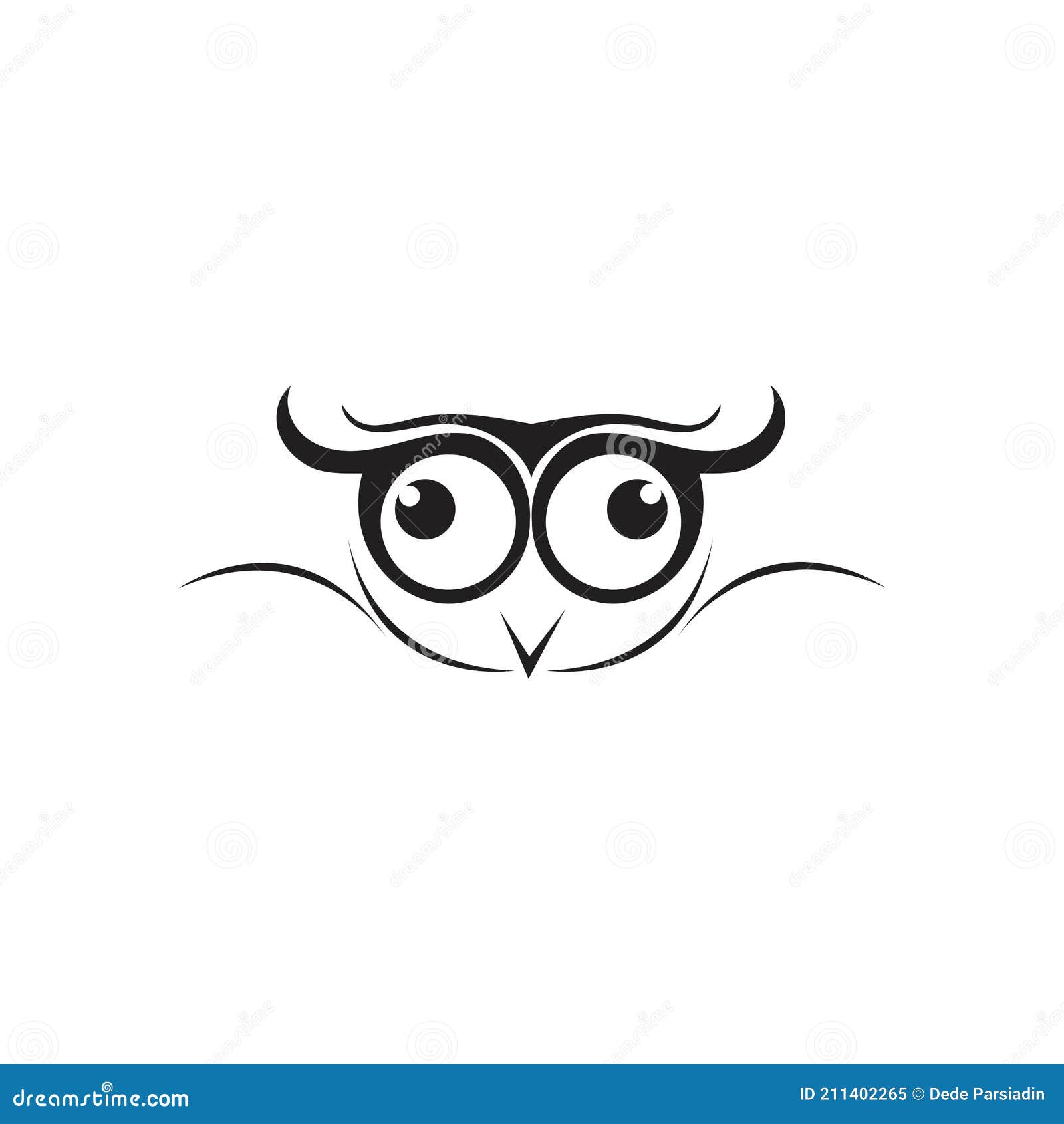 Owl Simple Logo Vector Illustration Template Design Stock Vector ...