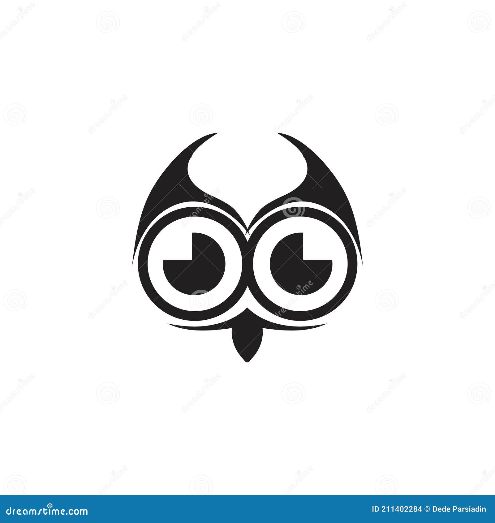 Owl Simple Logo Vector Illustration Template Design Stock Vector ...