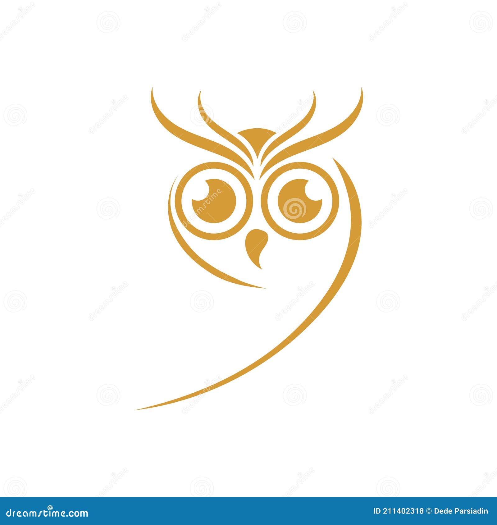 Owl Simple Logo Vector Illustration Template Design Stock Vector ...