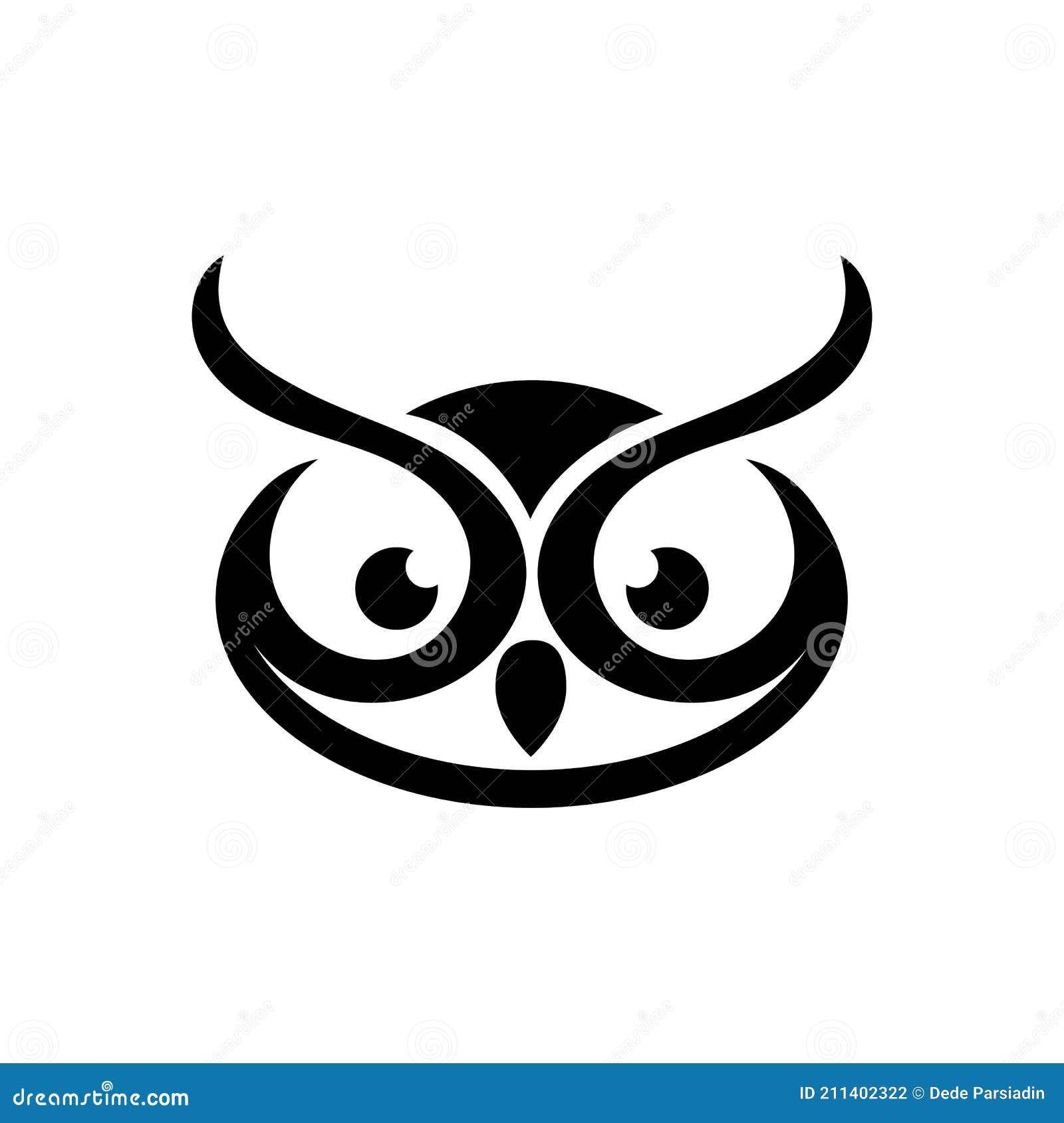 Owl Simple Logo Vector Illustration Template Design Stock Vector ...
