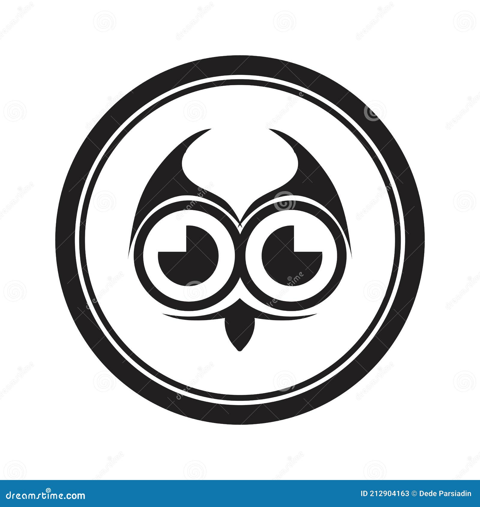 Owl Simple Logo Vector Illustration Template Design Stock Vector ...