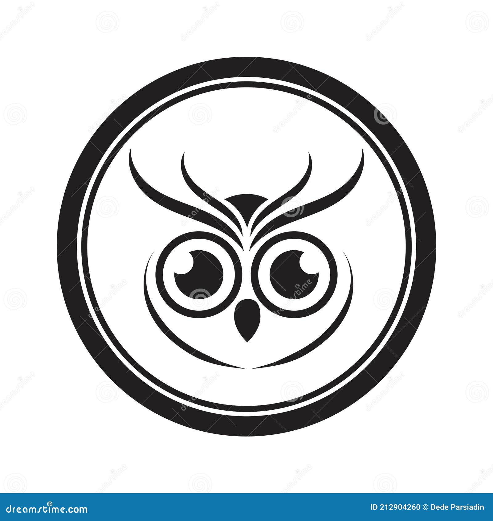 Owl Simple Logo Vector Illustration Template Design Stock Vector ...