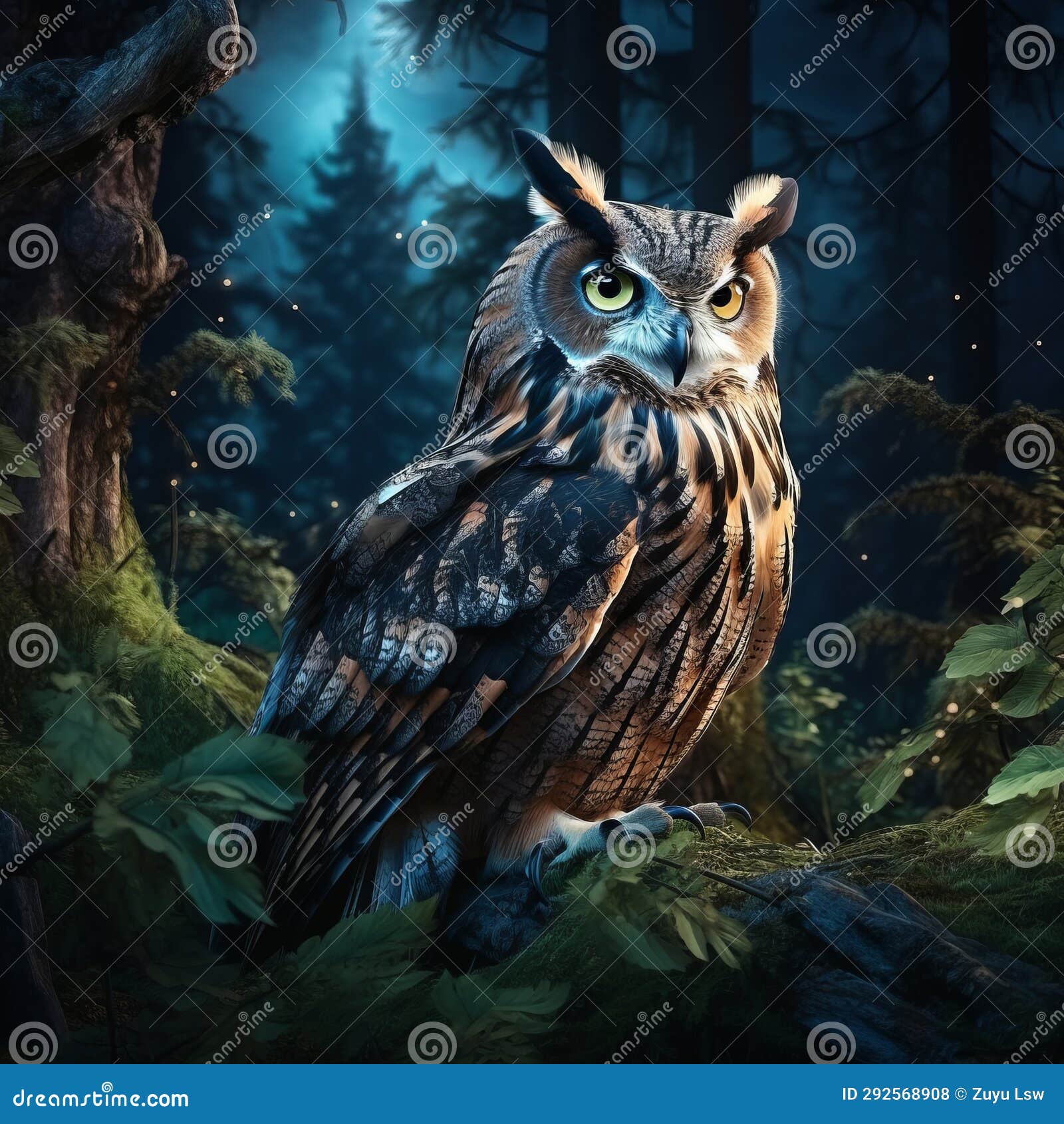 Fantasy And Realistic Bird. Animal Character Design. Concept Art ...