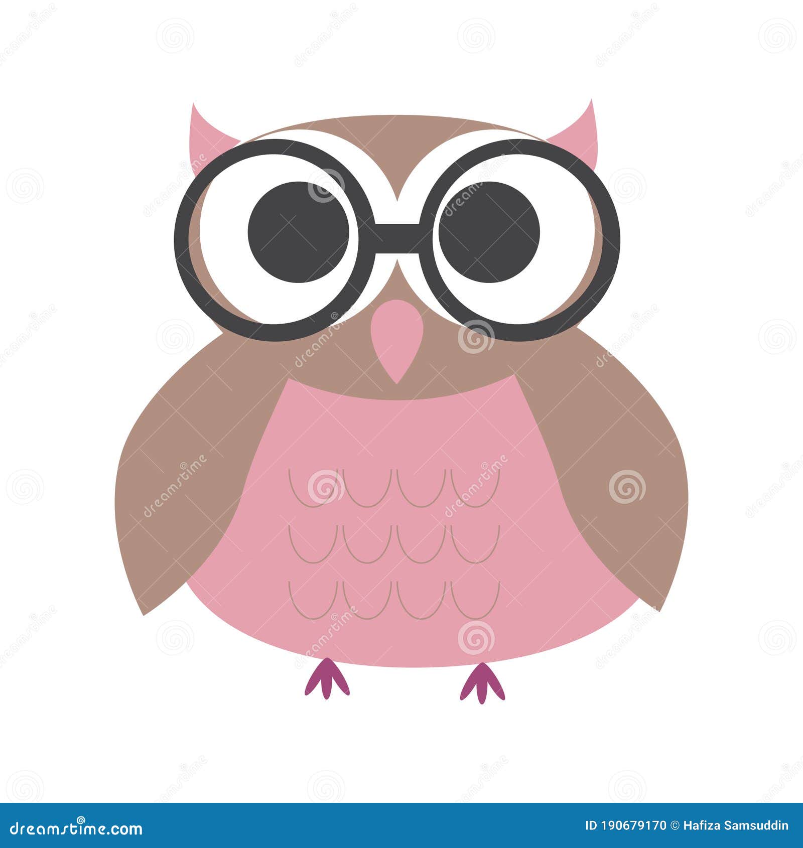Print stock vector. Illustration of spectacles, bird - 190679170