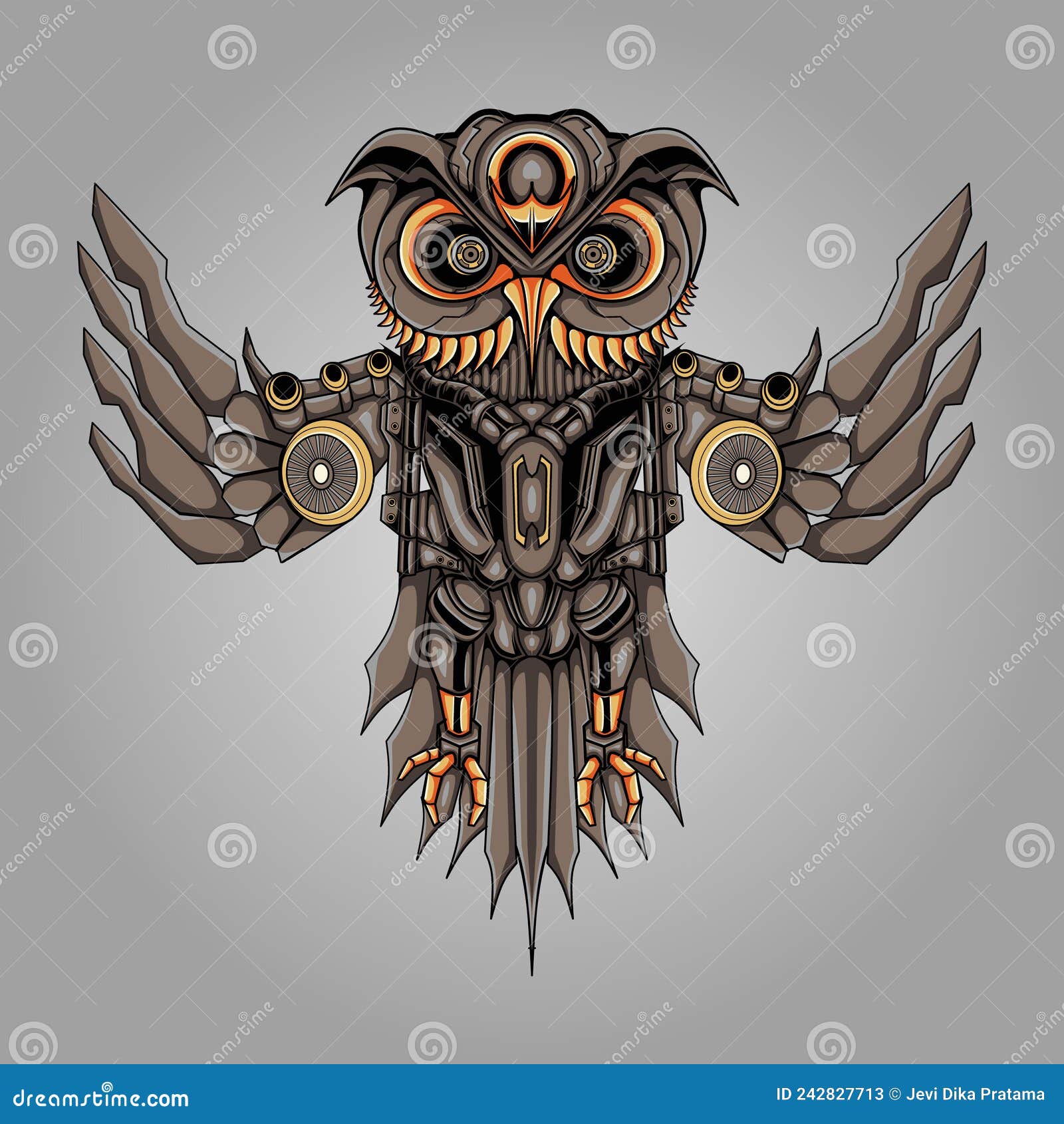 Clockwork Owl Tattoo