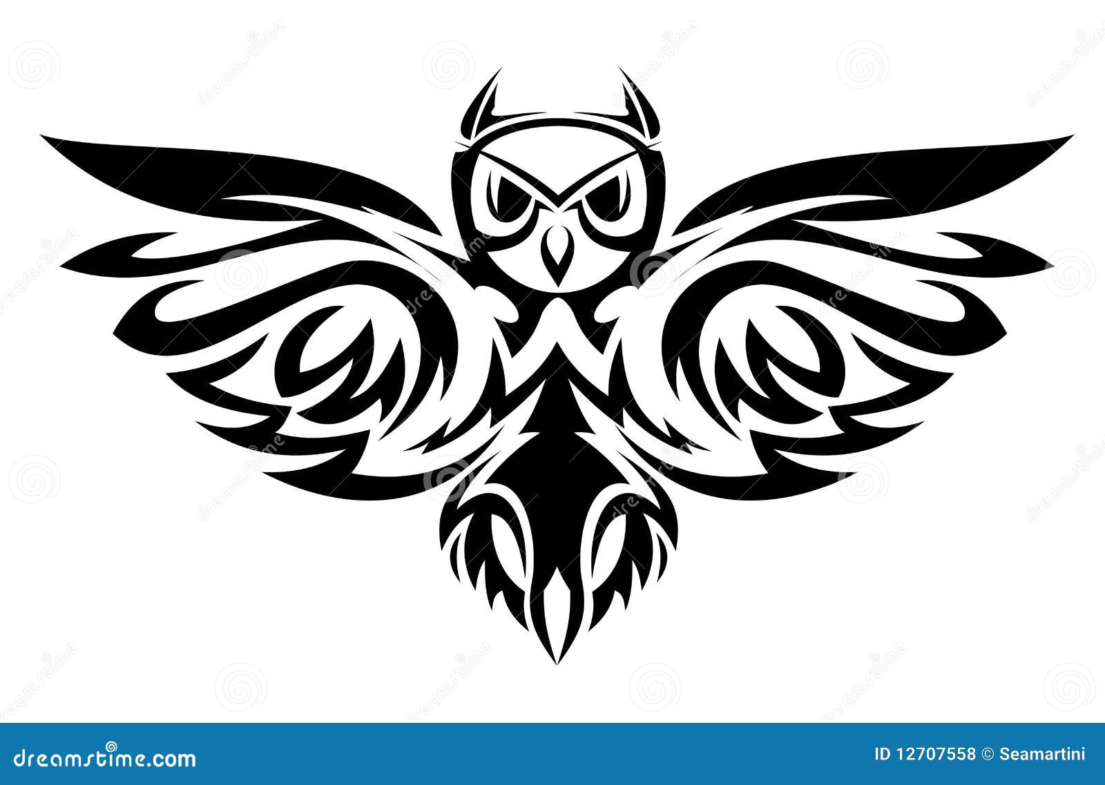 Owl symbol stock vector. Image of expertise, mammal, insignia - 12707558