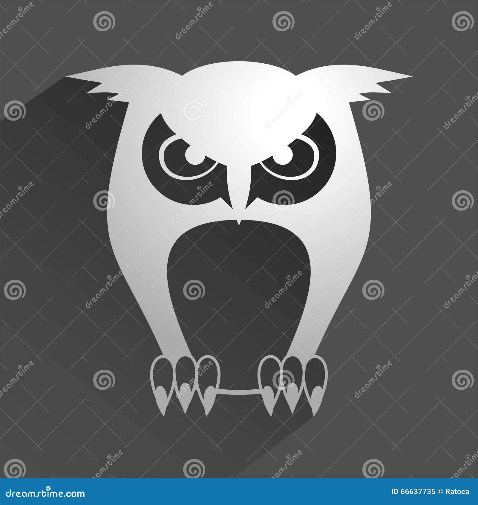 Owl symbol stock vector. Illustration of wisdom, eyes - 66637735