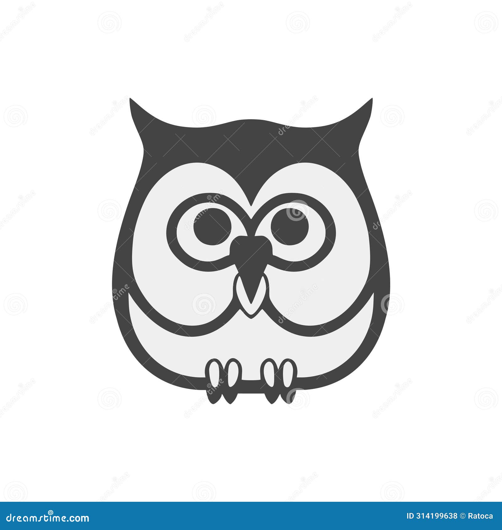 Owl symbol design stock vector. Illustration of animal - 314199638