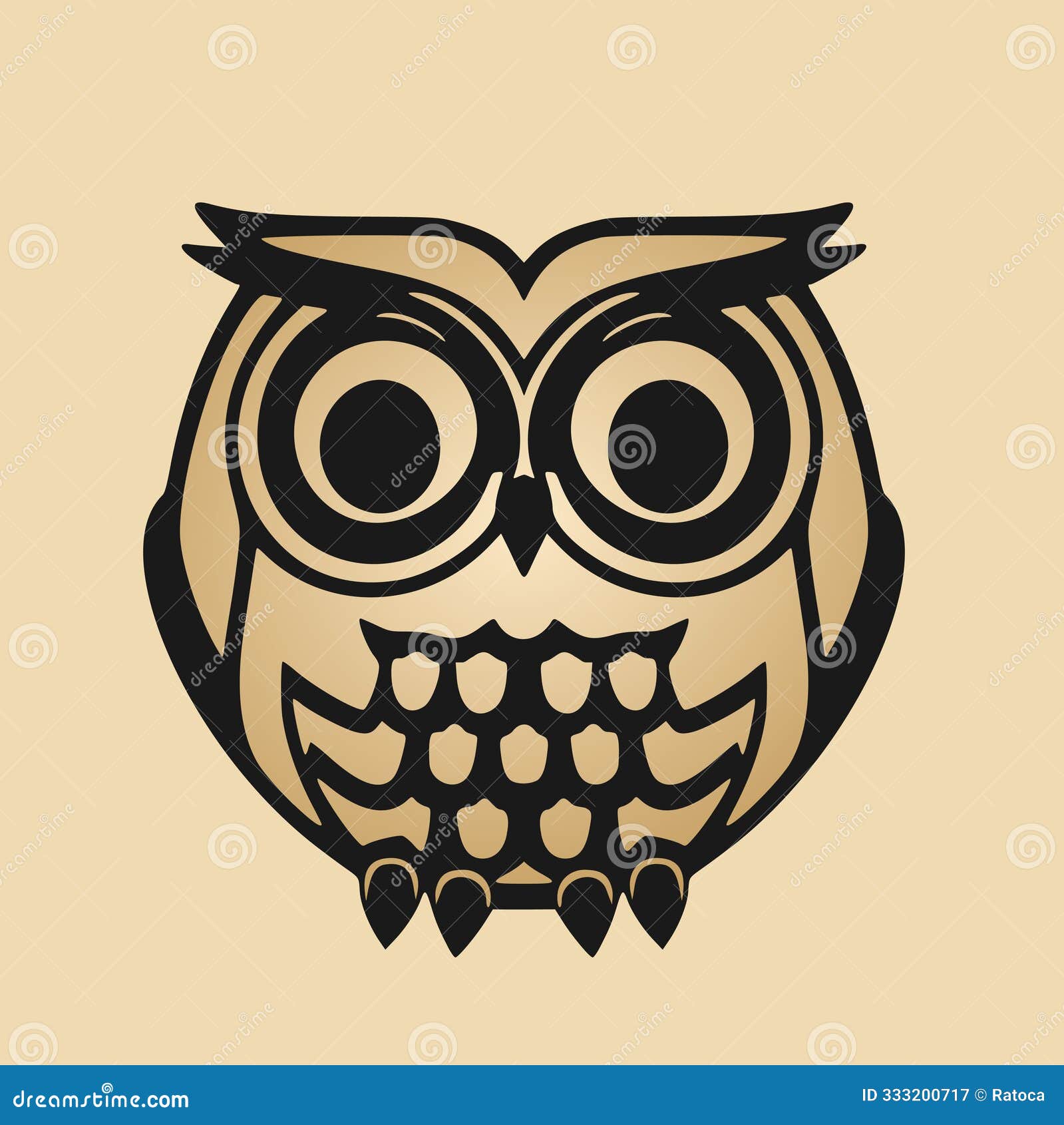 Owl symbol design stock vector. Illustration of eagleowl - 333200717