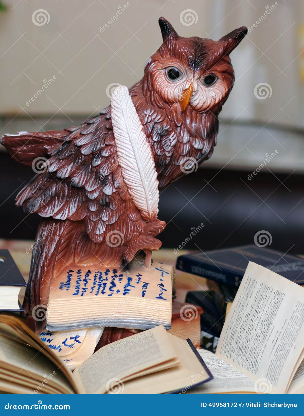 Owl - Symbol Of Knowledge And Science Stock Photo - Image: 49958172