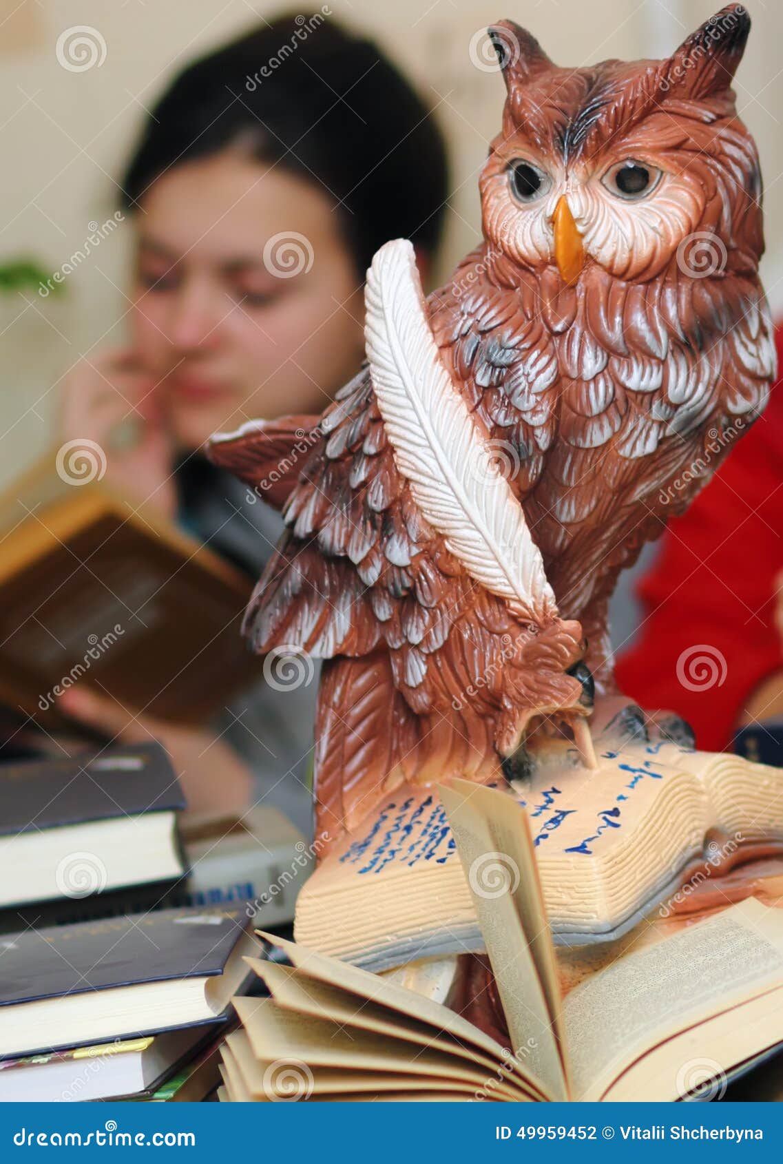 Owl - Symbol of Knowledge and Science Stock Photo - Image of knowledge ...