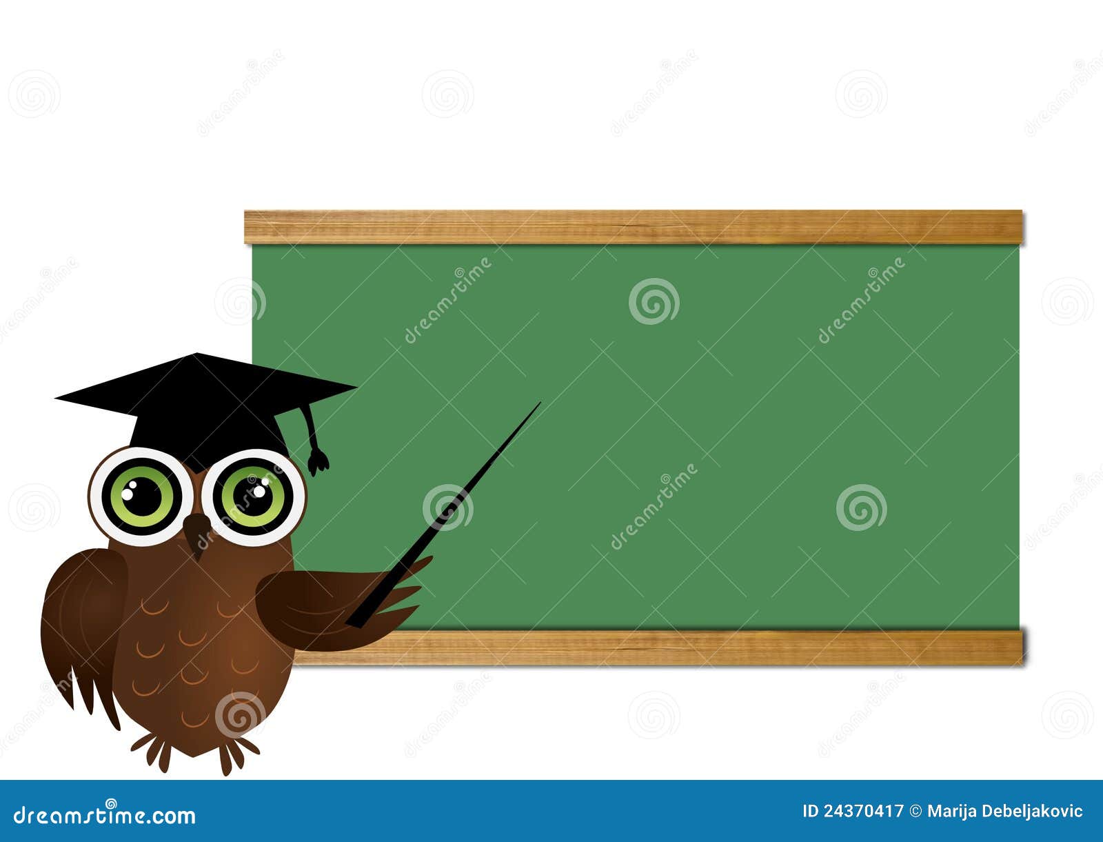 Owl Teacher stock illustration. Illustration of cute - 24370417