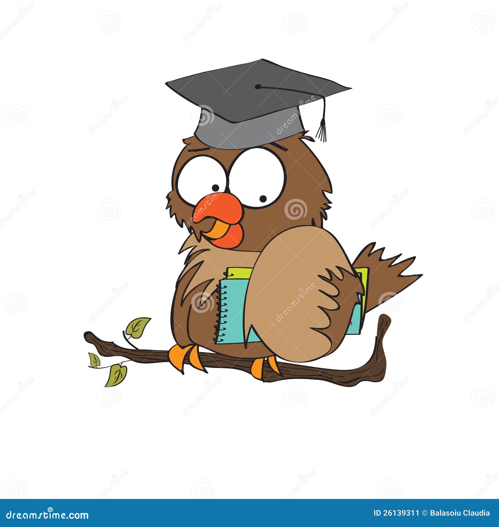 Owl Teacher stock vector. Illustration of character, education - 26139311