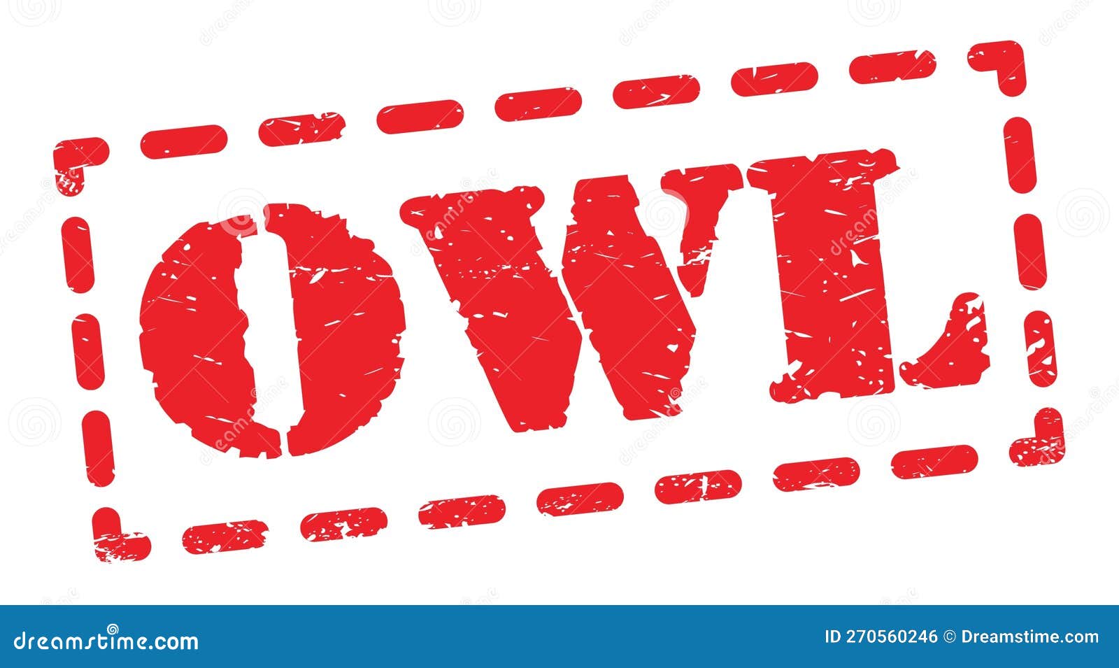 OWL Text Written on Red Stamp Sign Stock Illustration - Illustration of ...