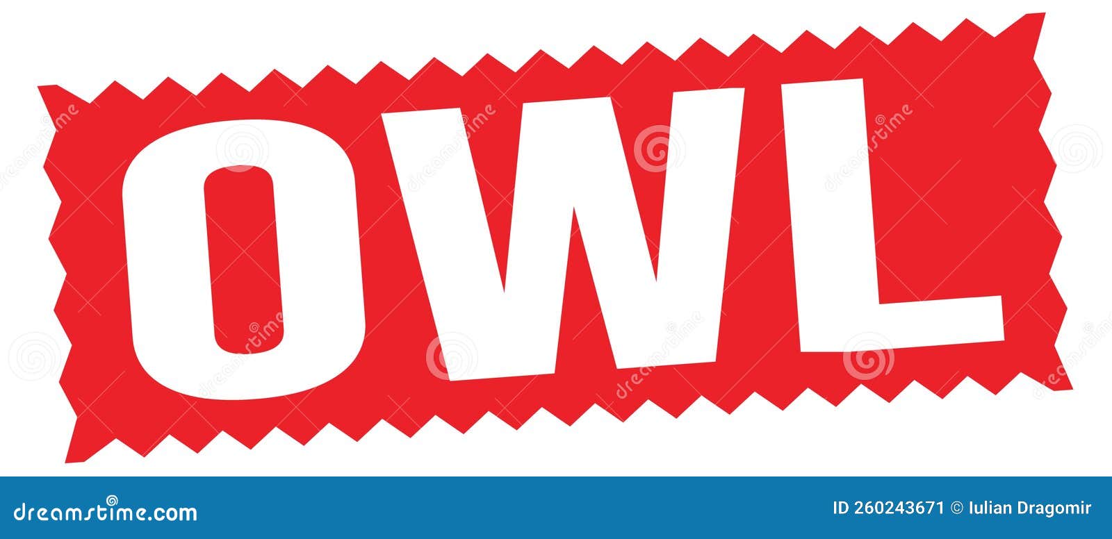 OWL Text Written on Red Stamp Sign Stock Illustration - Illustration of ...